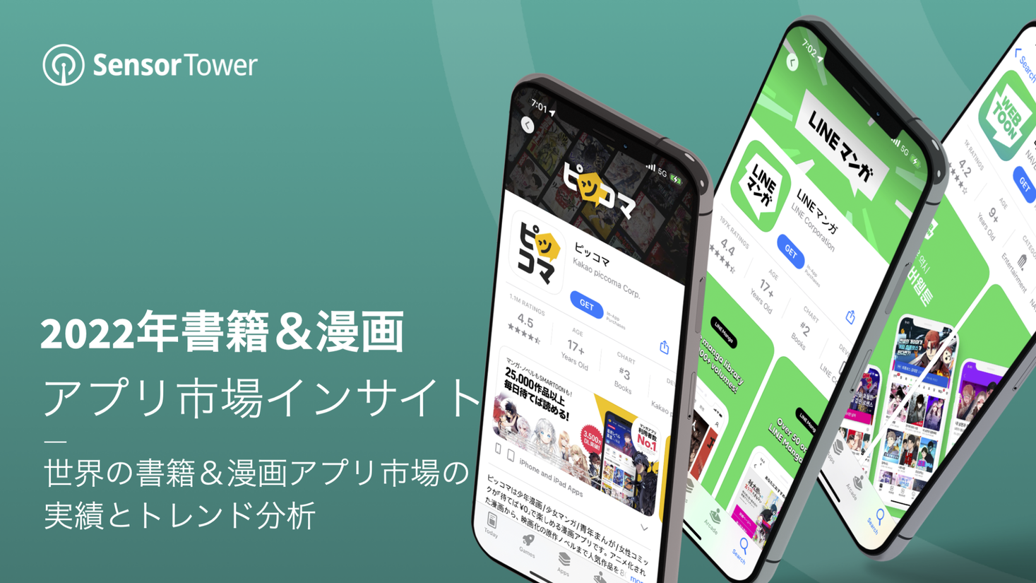 [レポートシェアリング] 「2022年書籍＆漫画アプリ市場インサイト」｜Sensor Towerのプレスリリース