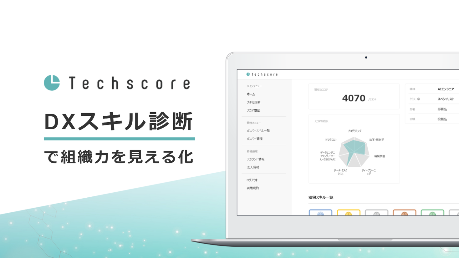 マインドテック、社内のデジタル化を加速させる DXスキルアセスメントツール「Techscore（テックスコア）」α版をリリース ｜マインドテック株式会社のプレスリリース