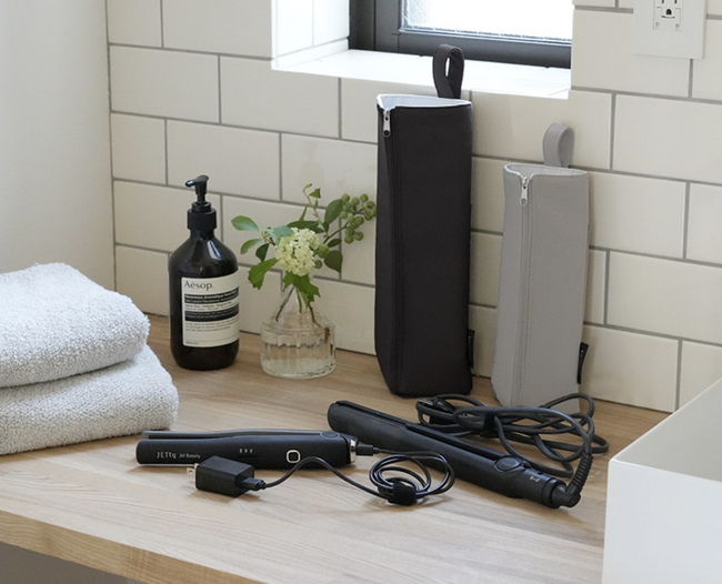 累計12,500個突破！身支度がスムーズになる bon moment 耐熱ヘアアイロンポーチに、くすみピンクカラー登場。アンジェweb ...