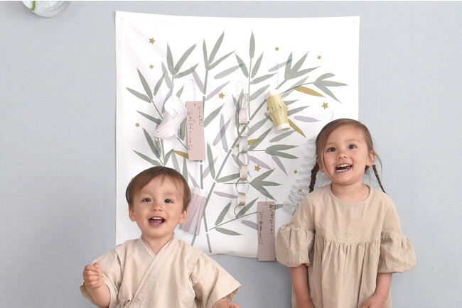 今の暮らしにフィットした、壁に貼る七夕飾り「kukka ja puu（クッカヤプー）七夕 タペストリー」新登場：マピオンニュース