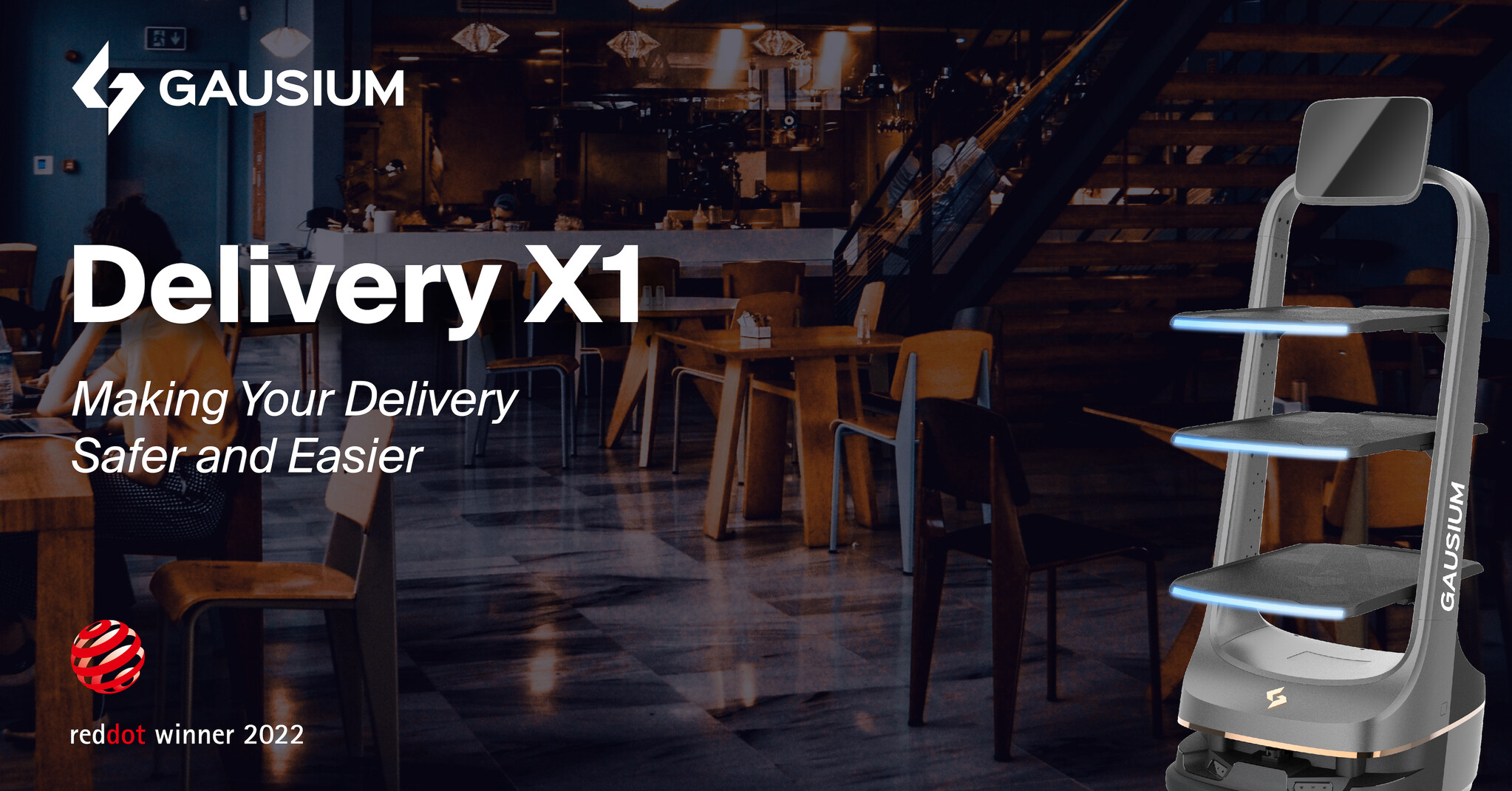 Gausiumの「Delivery X1」が2022年レッド・ドットデザイン賞でプロダクトデザイン賞を受賞｜Gausium のプレスリリース