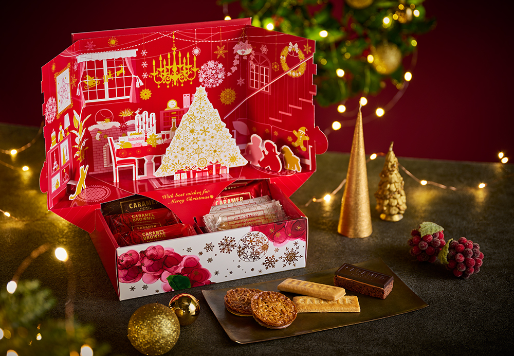 遊び心のある仕掛け箱にCARAMERのスイーツを詰合せた「CARAMERクリスマスギフト」店頭販売開始｜株式会社東京玉子本舗のプレスリリース