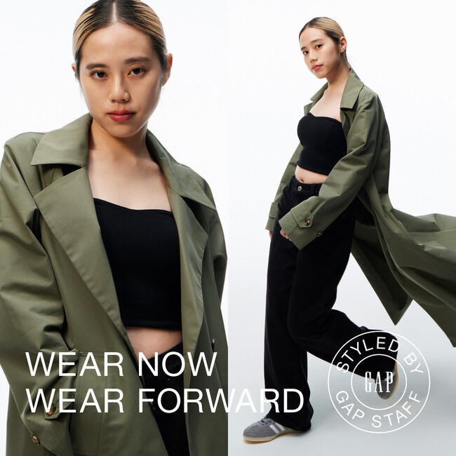 Gapスタッフがスタイリング提案するWEAR NOW WEAR FORWARD キャンペーンを公開｜ギャップジャパン株式会社のプレスリリース