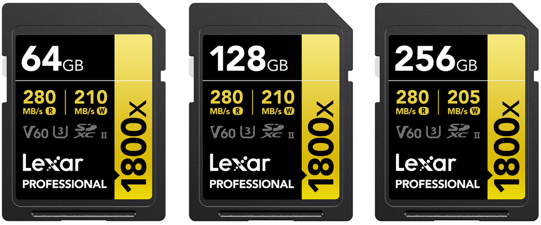Lexar Professional 1800x SDXC UHS-IIカードGOLDシリーズ 新製品（速度向上モデル）国内発売のお知らせ ...