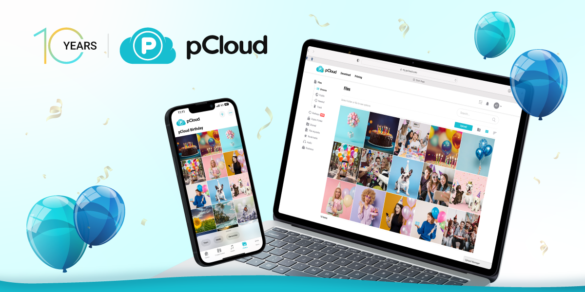 pCloudはオンラインストレージにおける革新とセキュリティの10周年を祝います。｜pCloud International AGのプレスリリース
