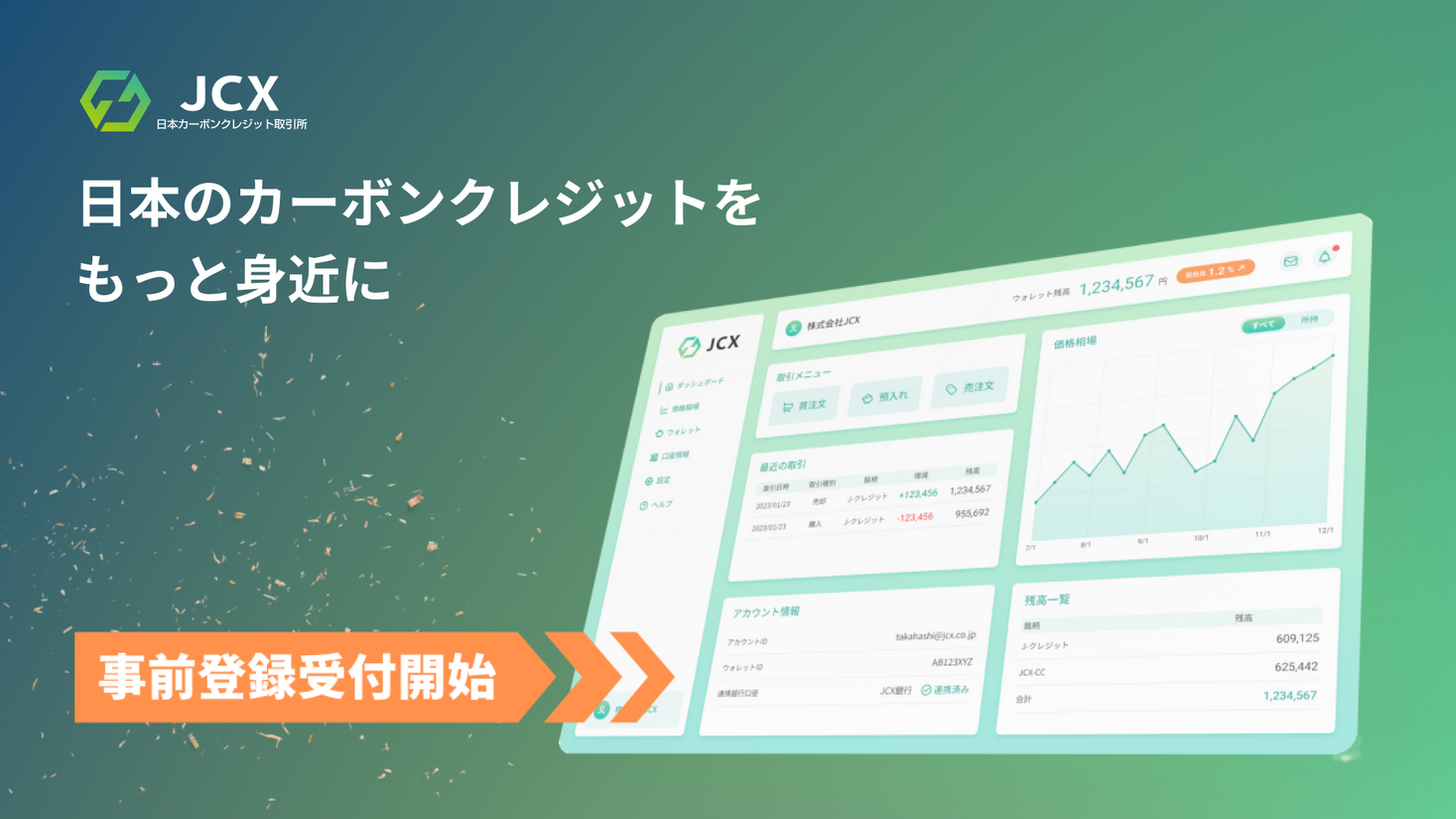 日本カーボンクレジット取引所（JCX）の事前登録受付を2023年6月12日（月）より開始！｜JGXのプレスリリース