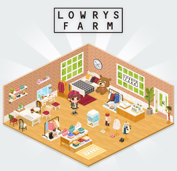 LINEのアバターコミュニティサービス「LINE PLAY」にLOWRYS FARM ROOMが登場！｜株式会社アダストリアのプレスリリース
