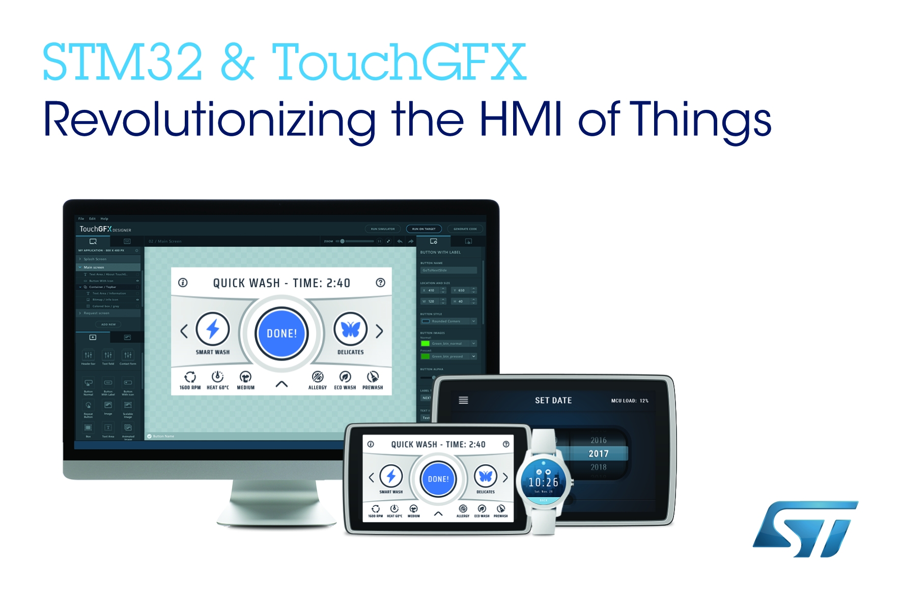 STM32マイコン用の無償開発環境に高機能GUI設計ソフトウェアを追加｜STマイクロエレクトロニクスのプレスリリース