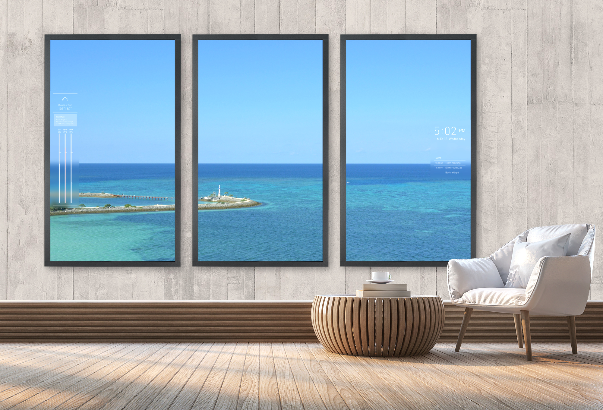 デジタル窓IoTのアトモフ、世界最高峰のインテリア・デザイン見本市メゾン・エ・オブジェに出展。Atmoph Windowの新商品4K大型モデル ...