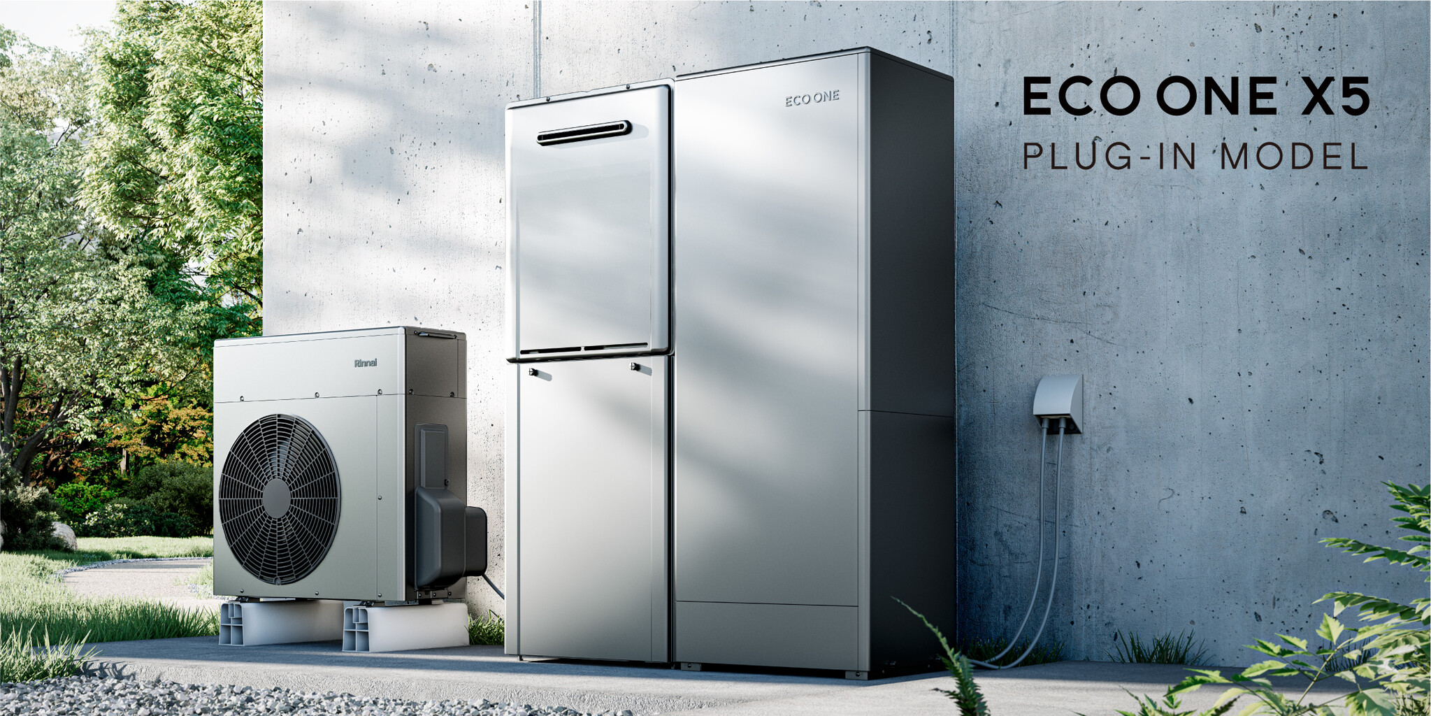 新開発 コンセント対応のヒートポンプ ECO ONE X5のラインアップ拡充 PLUG-IN MODEL 9月8日発売｜リンナイ株式会社のプレスリリース