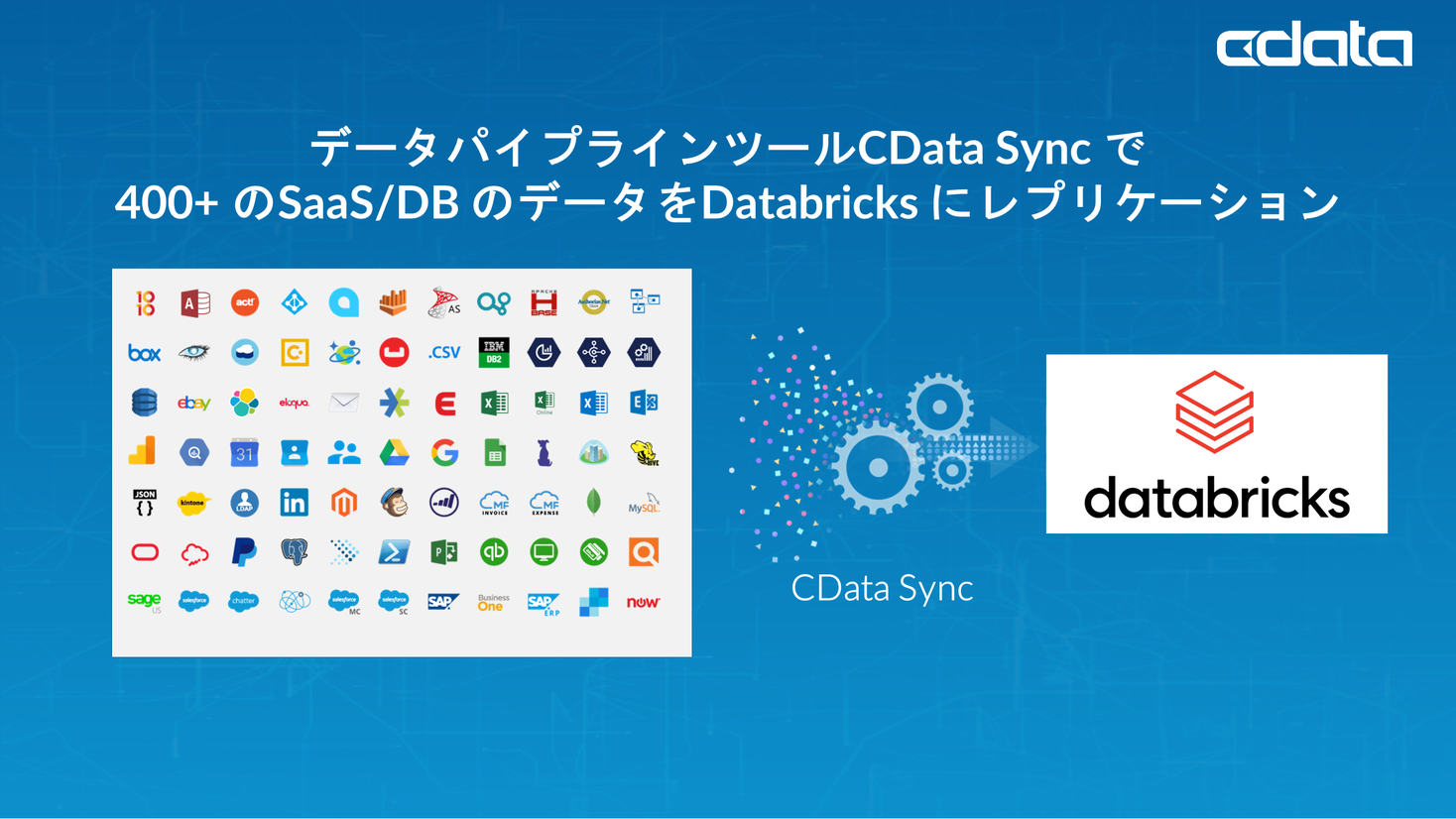 データパイプラインツールの『CData Sync』が同期先としてDatabricks に対応｜CDataのプレスリリース