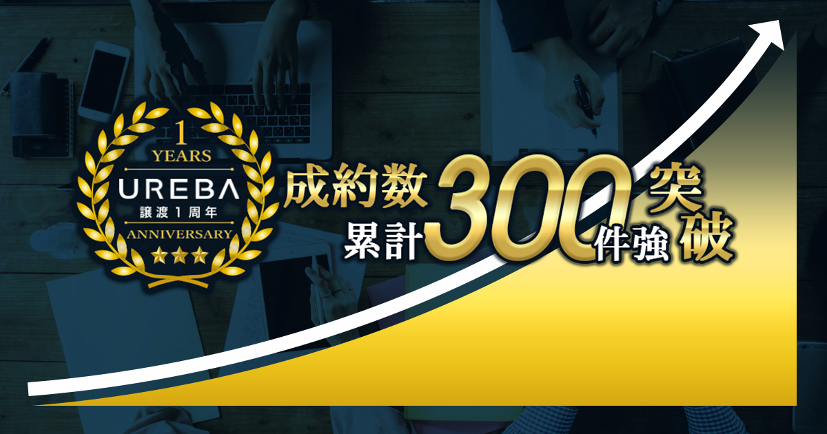 ウェブサイト特化型M&Aプラットフォーム「UREBA（ウレバ）」、成約実績300件を突破！｜株式会社フォーイットのプレスリリース