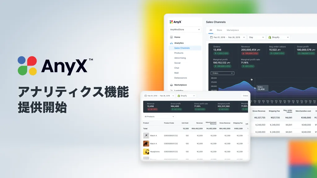 AnyMind GroupのECマネジメントプラットフォーム「AnyX」がECでの限界利益の算出を可能にするアナリティクス機能を新たに提供開始｜AnyMind Group株式会社のプレスリリース