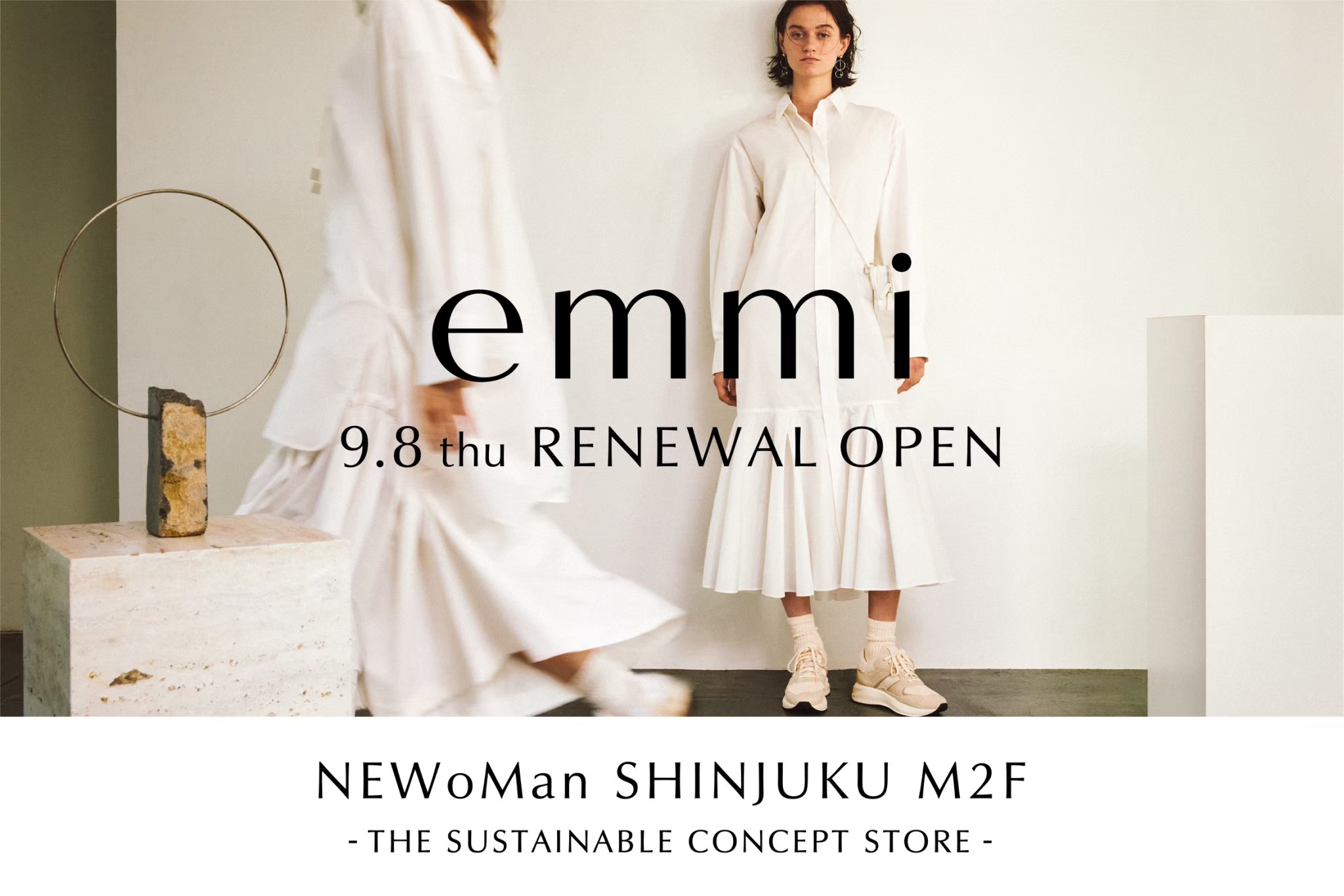 【emmi（エミ）】NEWoMan新宿店リニューアルオープン初日売上653万円、総数476点を突破し、ブランド過去最高売上を樹立！｜株式会社 ...
