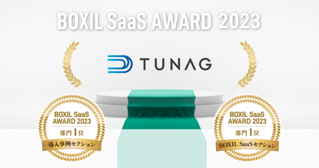 エンゲージメント向上を支援するTUNAG、「BOXIL SaaS AWARD 2023」にて「導入事例セクション」物流業界部門と「BOXIL SaaSセクション」Web社内報部門で第1位を獲得 ...