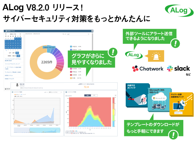 ALog V8.2.0リリース！SIEM機能を強化｜株式会社網屋のプレスリリース
