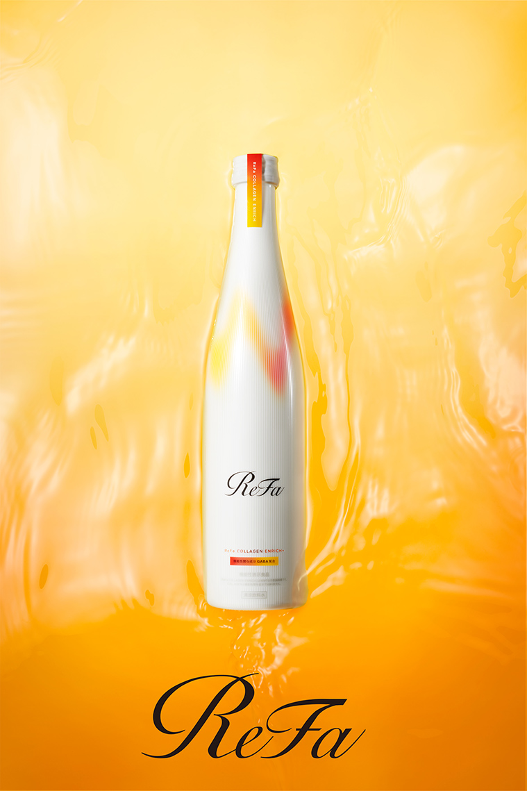肌の弾力を維持※1する機能性関与成分「GABA」を配合。ReFaのインナーケアドリンクがさらに進化。「ReFa COLLAGEN ENRICH ...