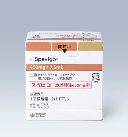 膿疱性乾癬における急性症状の改善を目的とした、初めての治療薬「スペビゴ®点滴静注450mg」を発売｜日本ベーリンガーインゲルハイムのプレスリリース