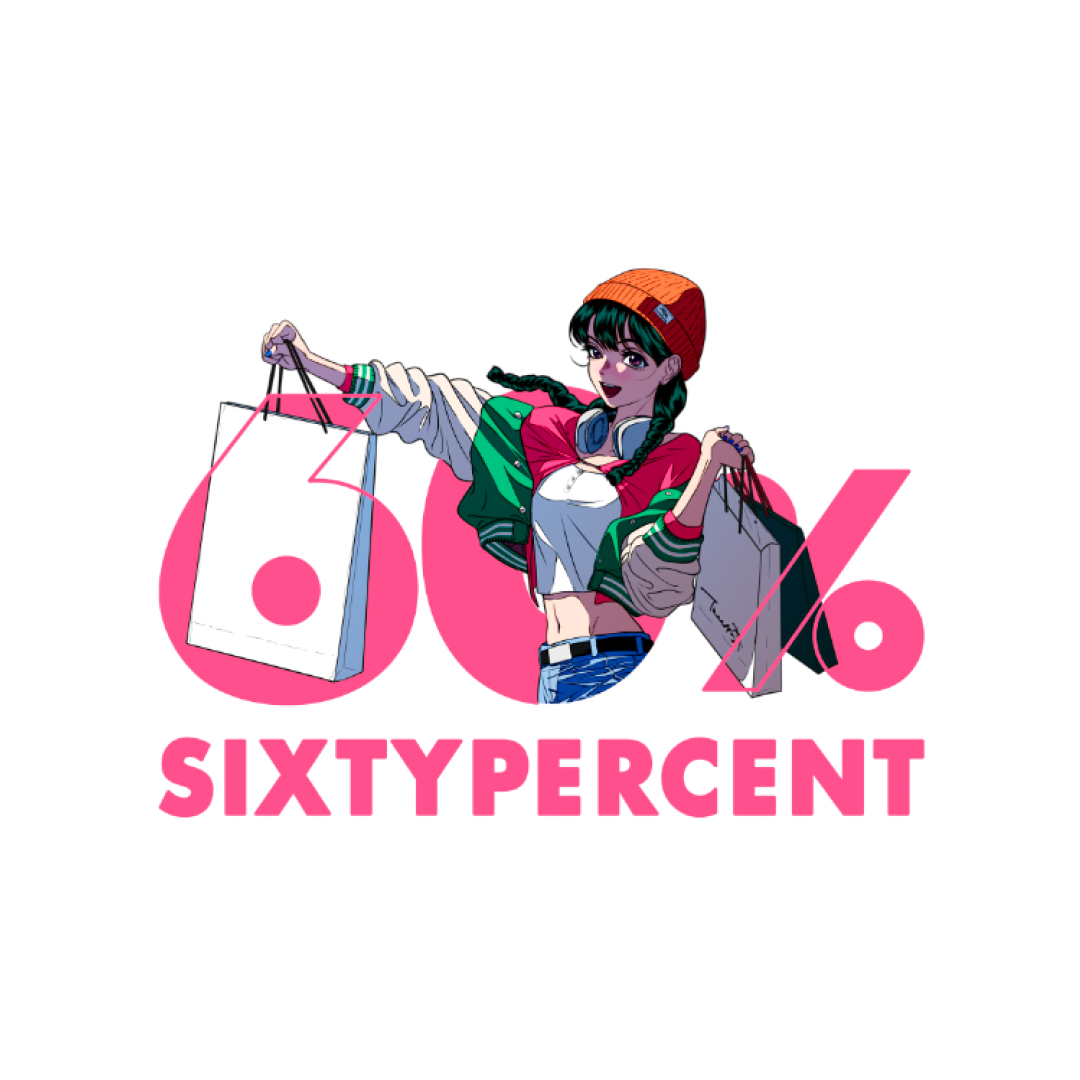 【限定発売】韓国で今注目を集める人気イラストレーター「tree13」が、ファッションECサイト「60%」との初コラボレーションアイテムを発表｜シックスティーパーセントのプレスリリース