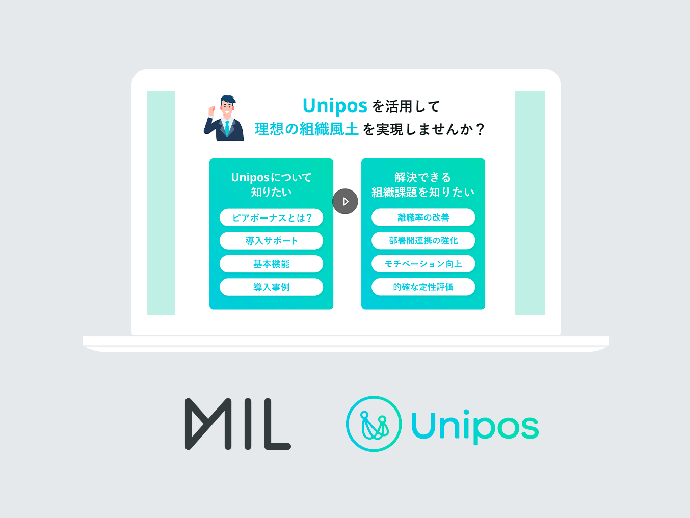 Unipos（ユニポス）がインタラクティブ動画マーケティング「MIL」を導入。動画接触者のCVRは非接触者の約3倍に！サービス理解を深め、CV ...