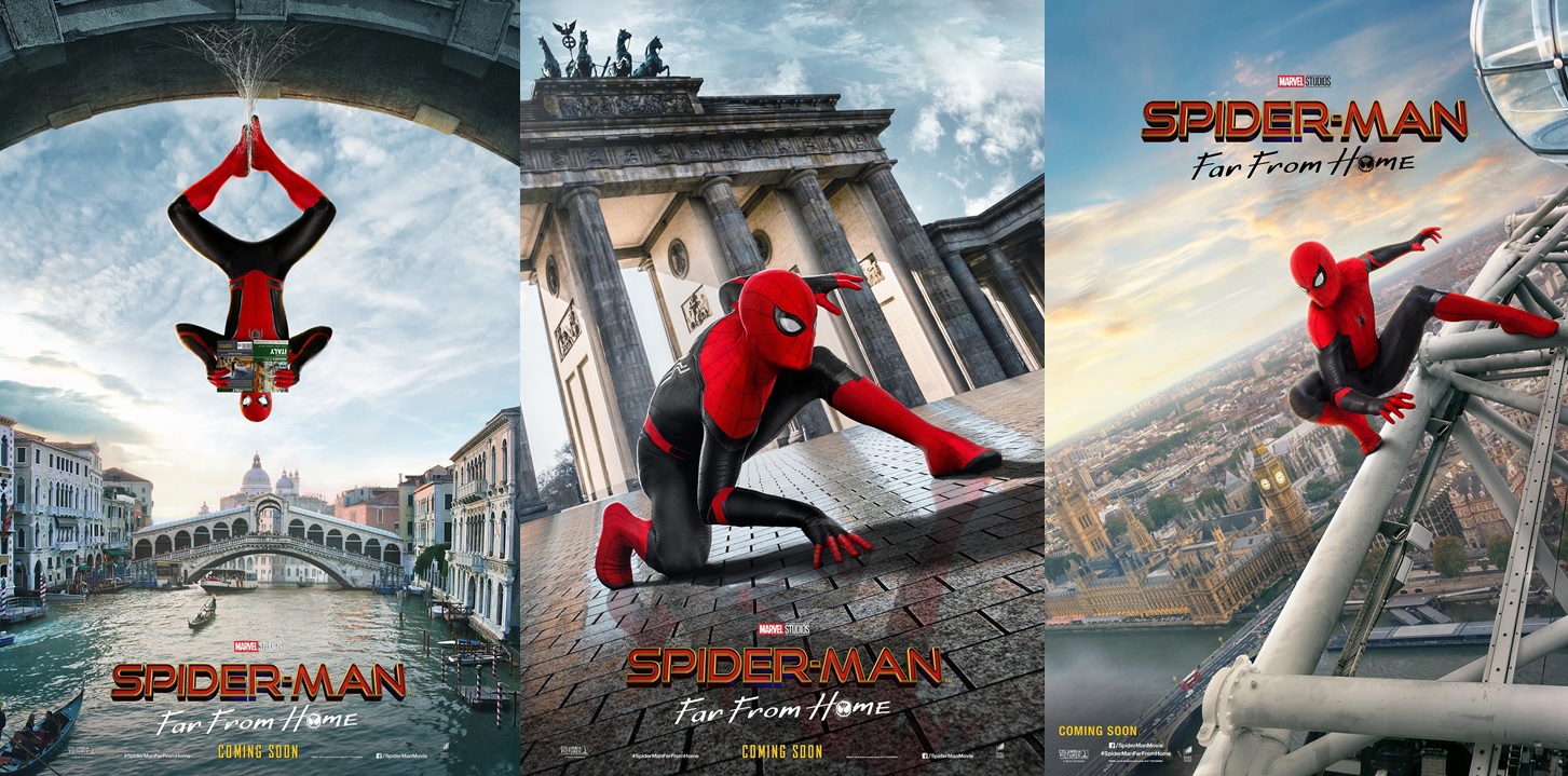 映画『スパイダーマン:ファー・フロム・ホーム』海外版ポスター、“3都市”同時解禁!!ヴェネチア、ベルリン、ロンドン・・・舞台は“ホーム”から