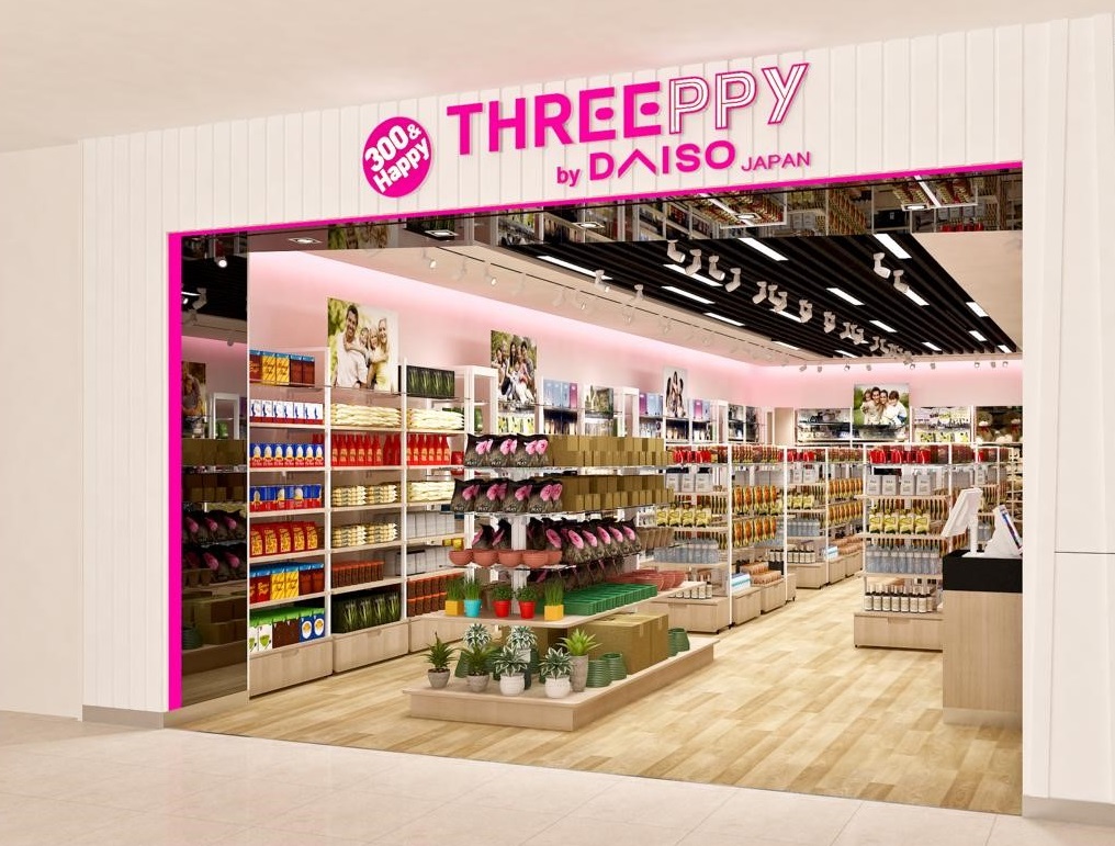 300円（THREE）ではじまる、ハッピー（HAPPY）な生活 大創産業、“THREEPPY（スリーピー）”を海外初出店 シンガポール・フナンモールに7月14日オープン｜株式会社大創産業の ...