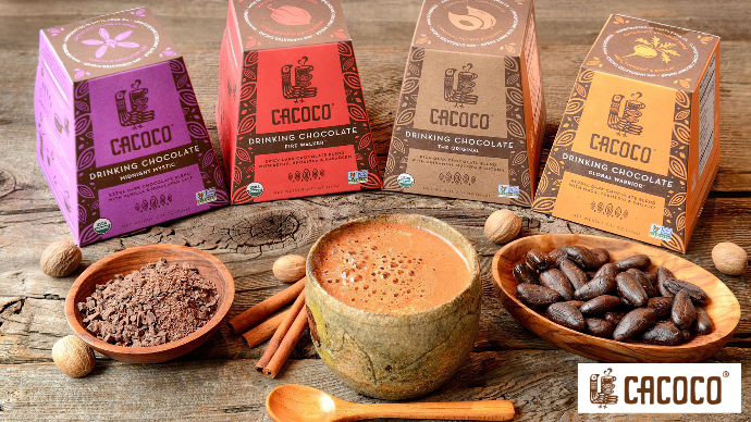 オーガニック原料を使用した健康志向の"飲む"チョコレート「CACOCO」｜株式会社コプラスのプレスリリース