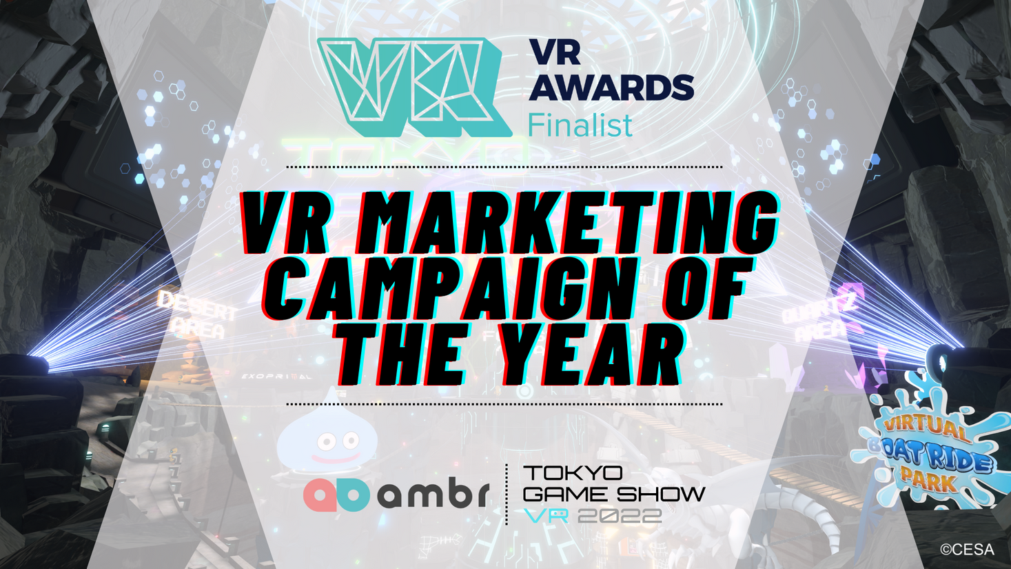 ambrが企画・開発を手掛けた『TOKYO GAME SHOW VR 2022』が国際的なVRの祭典『VR Awards』のファイナリストに選出｜株式会社 ambrのプレスリリース