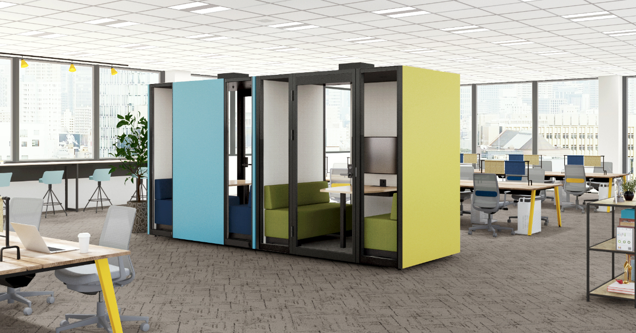 可動式ブース「WORKPOD FLEX（ワークポッド フレックス） 」2人用と4人用を新発売｜コクヨ株式会社のプレスリリース