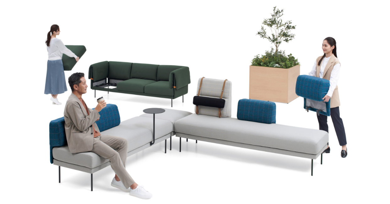 ワークシーンの変化に永く寄り添う可変型ソファー「OSFA（オスファ）」を新発売｜コクヨ株式会社のプレスリリース