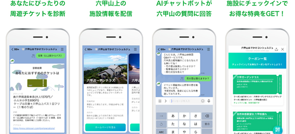 Be Smart KOBE 実証事業 密を避けて六甲山の観光がもっと便利に！ 六甲山おでかけLINE始めます！｜阪神電気鉄道株式会社のプレスリリース