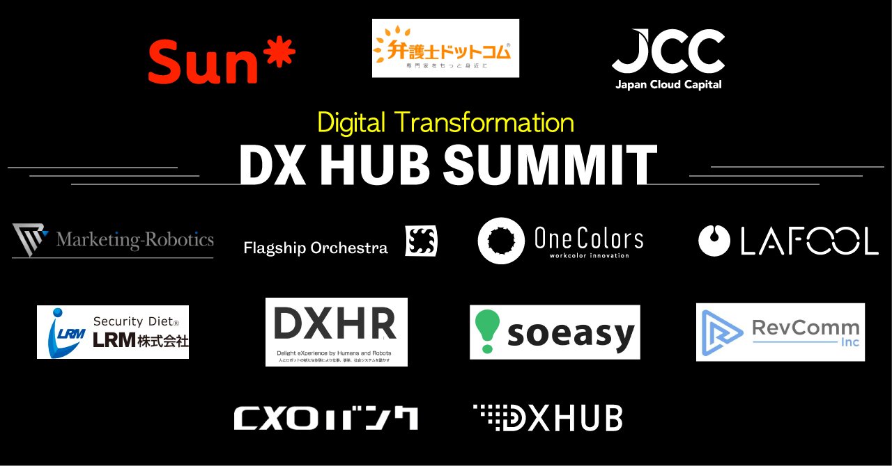 【⽇本最⼤級のオンラインDX展⽰会を狙う】DX HUB SUMMIT Vol.02 〜毎回成⻑企業10社の最新ツールを知れる〜｜DX HUBの ...