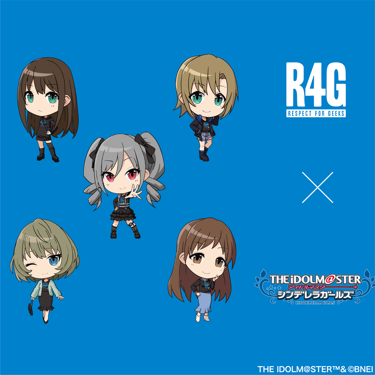 R4G×『アイドルマスター シンデレラガールズ』とのコラボ商品第三弾が発売！｜株式会社バンダイ ファッションブランド事業部のプレスリリース