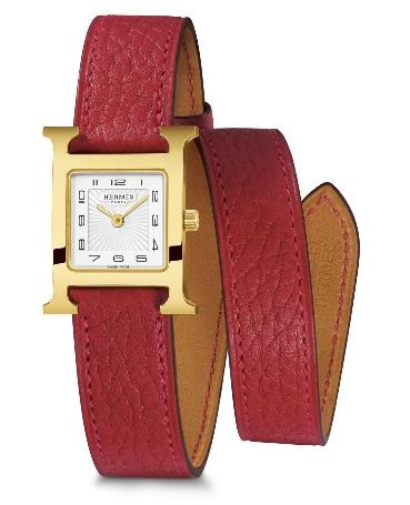 正規品！ レザー 香港DFS購入 腕時計 エルメス キャメル - nimfomane.com