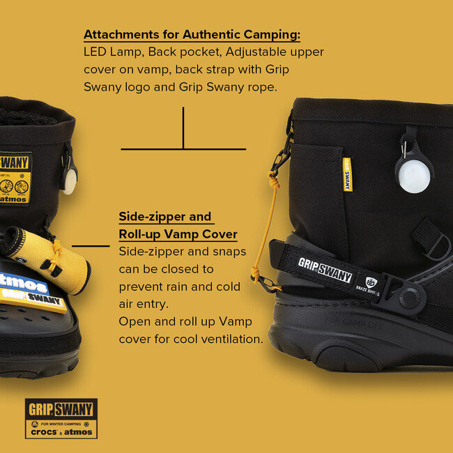 GRIP SWANY x atmos x Crocs によるアウトドア仕様にアップデートした「Classic All-Terrain Clog」が登場。｜Foot Locker atmos ...