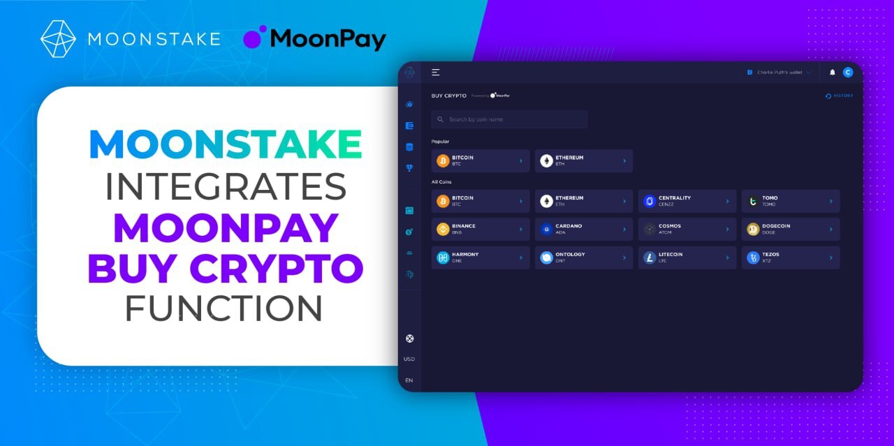 Moonstake、MoonPayのサービス統合を発表。簡単、安全に暗号資産を購入可能に｜Blockstake株式会社のプレスリリース