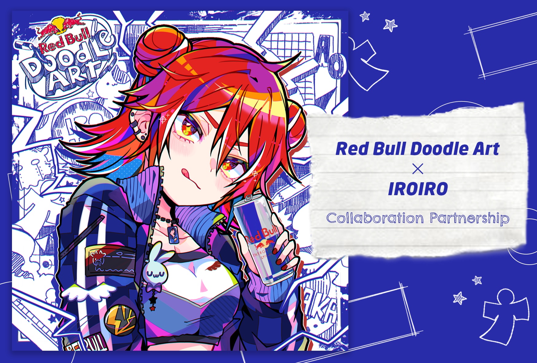 Red Bull Doodle Art × IROIROコラボレーションパートナーシップ決定！｜株式会社CyberZのプレスリリース