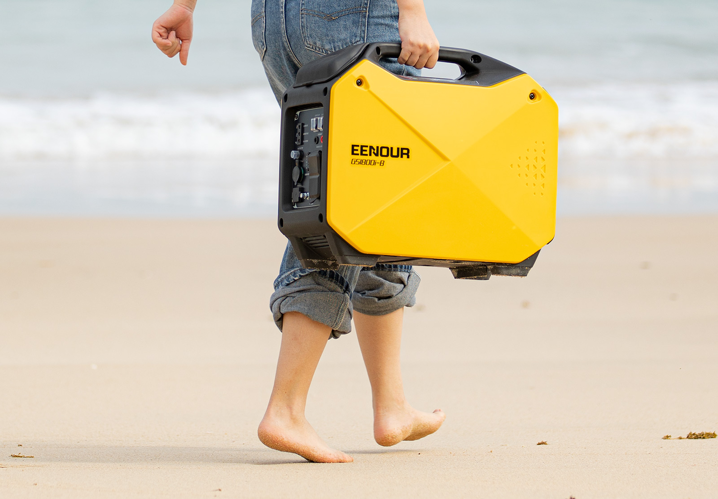 EENOURカセットボンベ式インバーター発電機GS1800i-B（1.3KVA）現場、キャンプ、DIY、車中泊、イベント、さらに災害時にも大 ...