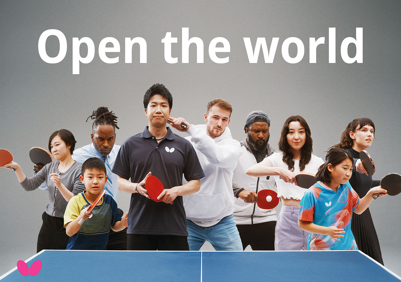 卓球のバタフライがブランドムービー“Open the world” を9月20日より公開｜株式会社タマスのプレスリリース