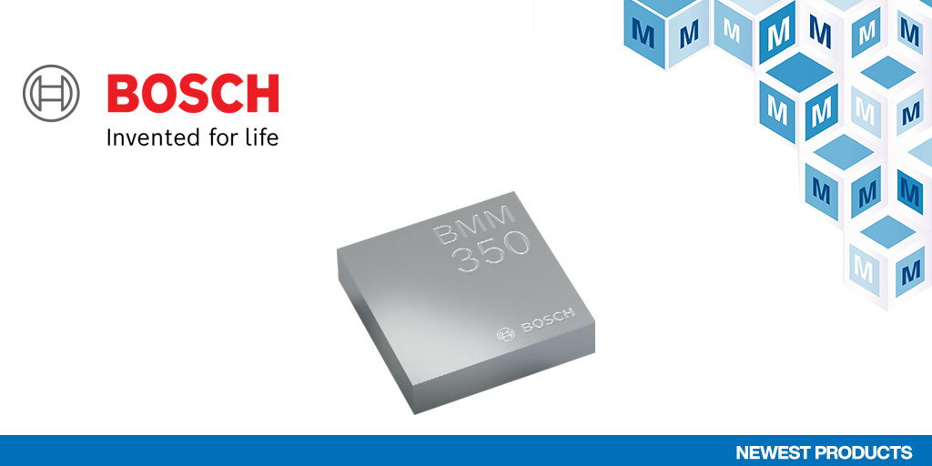 マウザー、Boschの「BMM350高性能磁力計」の取り扱いを開始｜Mouser Electronics, Inc.のプレスリリース