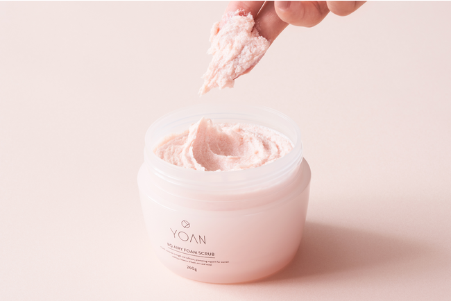 ナチュラルスキンケアブランド YOAN〈ユアン〉が、ボディソープとしても使える泡立つボディスクラブを7月26日(水)より発売｜株式会社KYUのプレスリリース