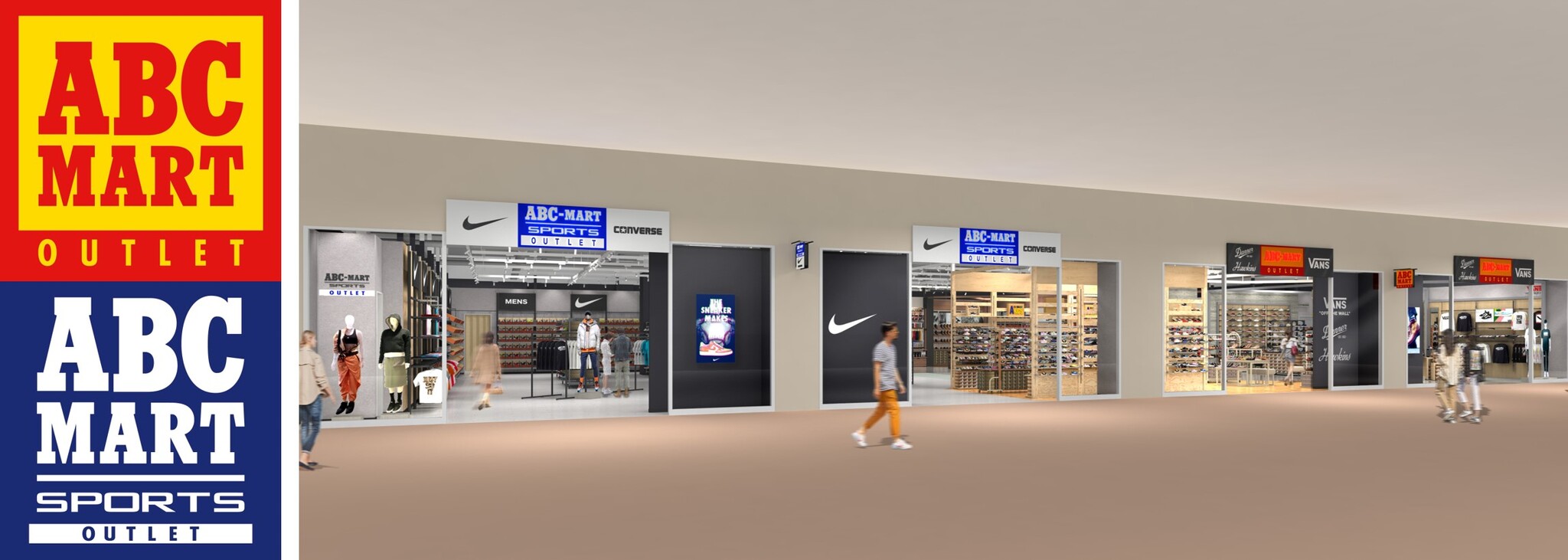 ABC-MART OUTLET・ABC-MART SPORTS OUTLET三井アウトレットパーク北陸小矢部店 6月30日(金)よりオープン ...