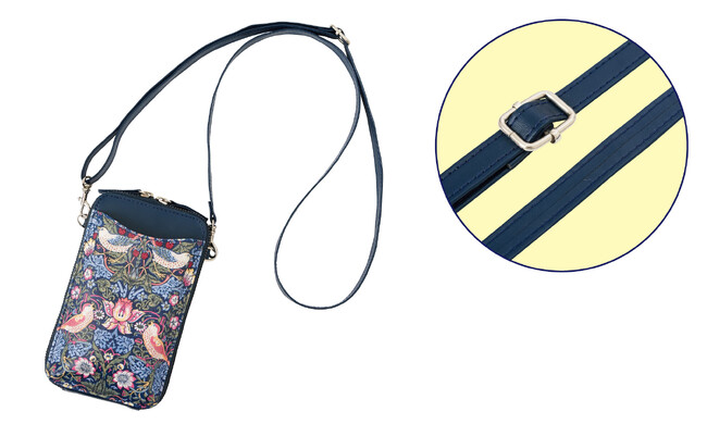 これ1つで手ぶらでお出掛け♪華やかな「いちご泥棒」が目を惹くスマホポシェット (2023年7月26日) - エキサイトニュース