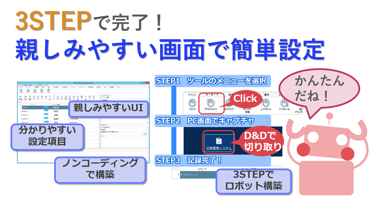 NEC Software Robot Solutionの新バージョンを提供開始｜日本電気株式会社のプレスリリース