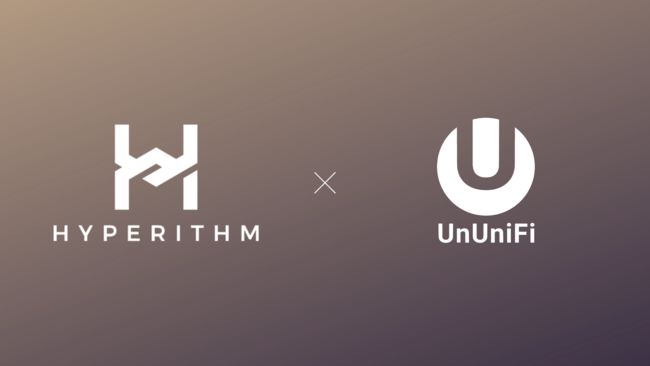 Hyperithm、NFTレンディングサービスの「UnUniFi」に出資｜株式会社HYPERITHMのプレスリリース