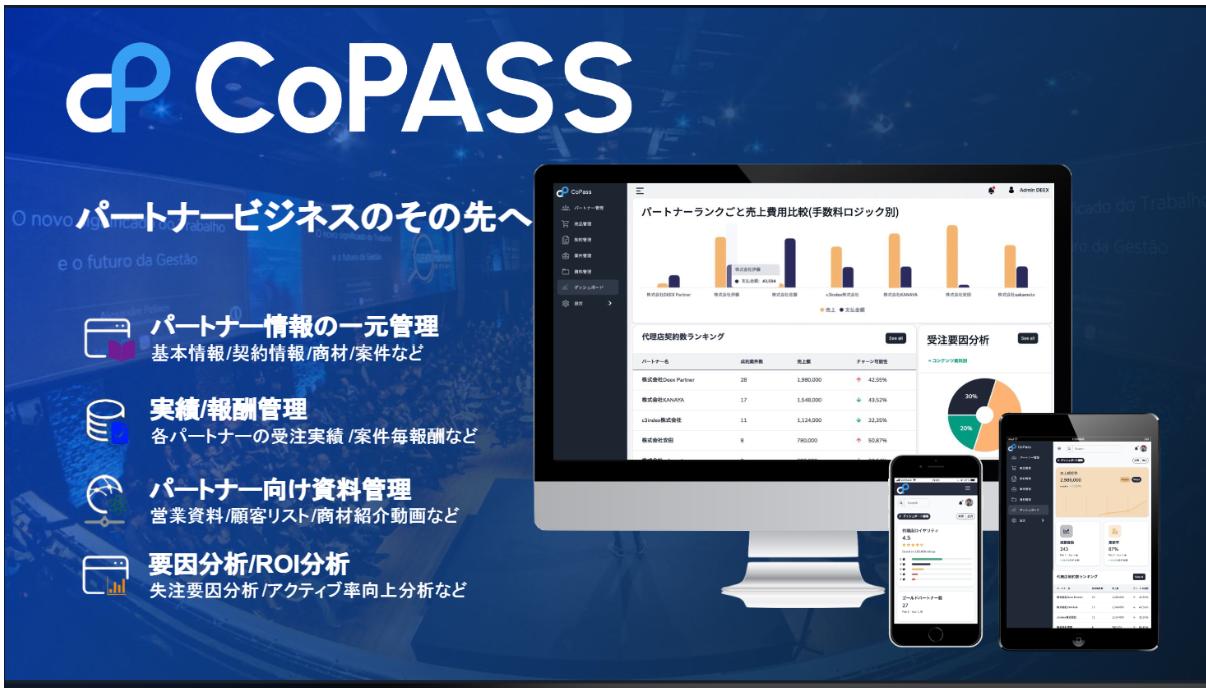 deex株式会社、代理店連携を強化する新サービス「CoPASS」の開発強化に向け、6,500万円の資金調達を実施｜deex株式会社のプレスリリース