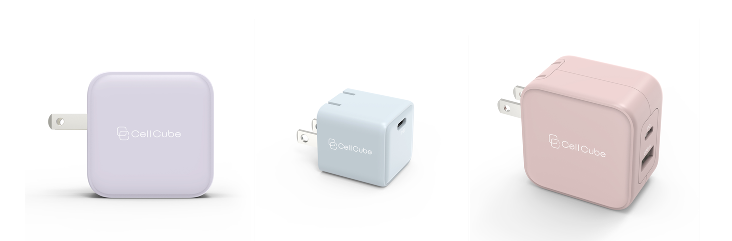 iPhone14シリーズにも対応！充電のライフスタイルブランド「CellCube」より人気の急速充電器3モデルにて、くすみパステルカラー3色が ...