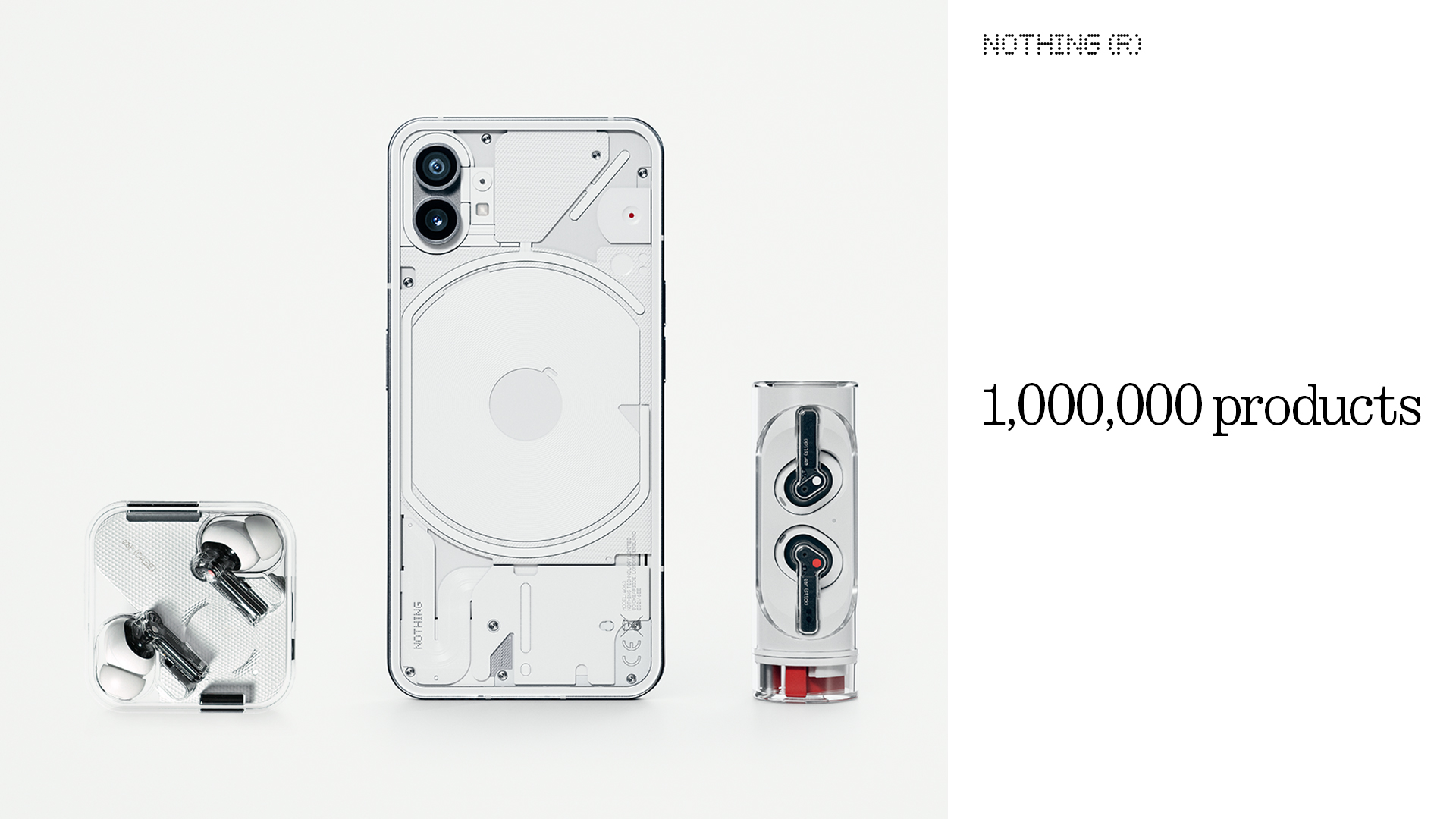 Nothing のブランド累計販売台数が100万台を突破！｜NOTHING TECHNOLOGY LIMITEDのプレスリリース