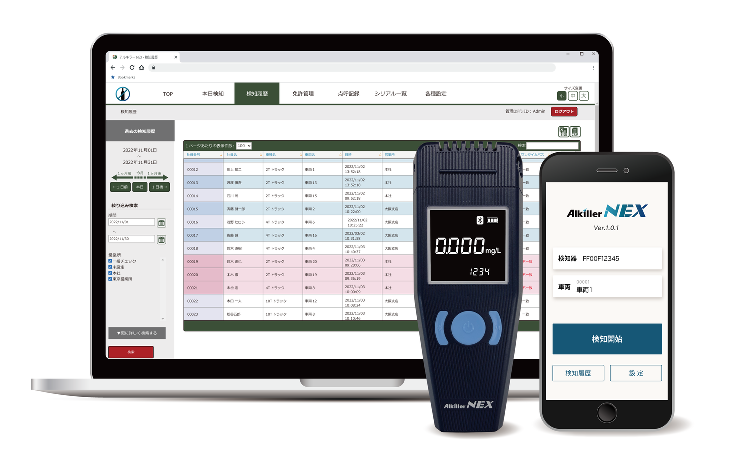 スマホ連動型アルコール検知システム『アルキラーNEX』オンライン説明会のご案内｜株式会社パイ・アールのプレスリリース