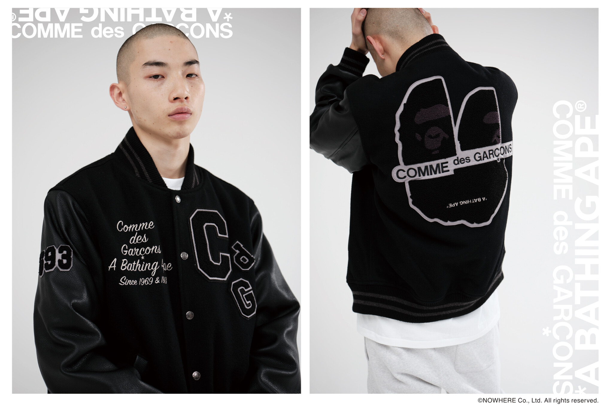 A BATHING APE®︎ × COMME des GARÇONS “VARSITY JACKET”｜株式会社 ノーウェアのプレスリリース